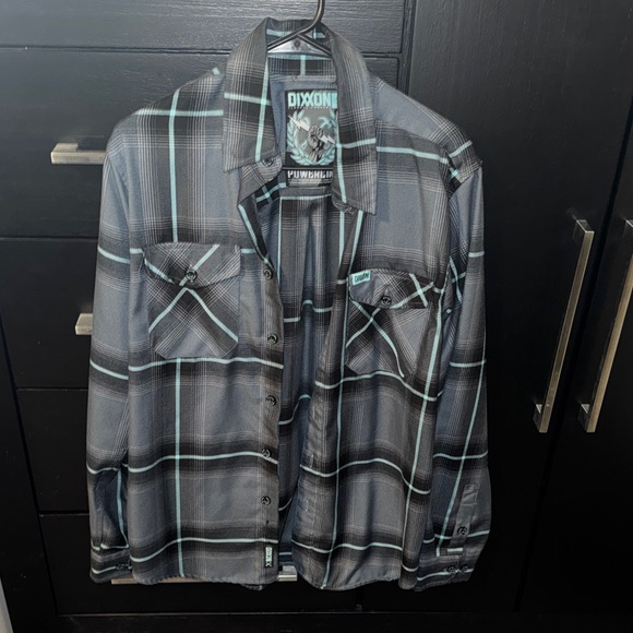 DIXXON | Shirts | Dixxon Black And Blue Plaid Flannel | Poshmark